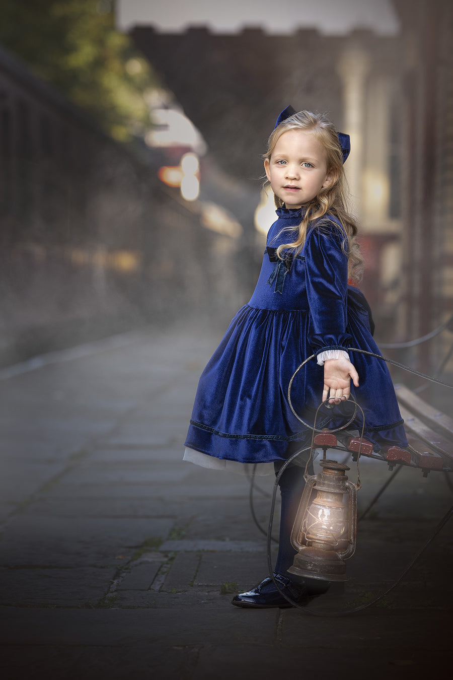 Girls Velvet Party Dress